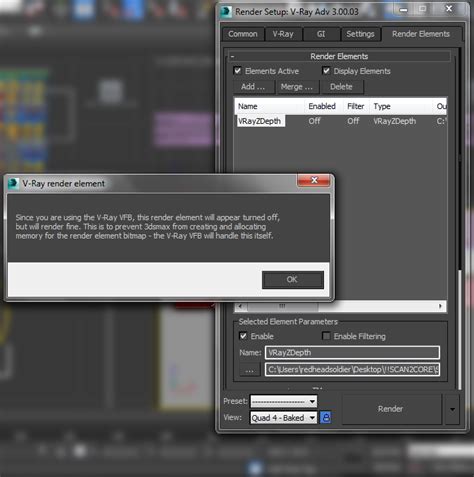 3ds Max Vray Z Depth Not Writing To File 3dsmax