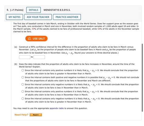 solved 6 [ 1 points] details mendstat15 8 5 015 s my