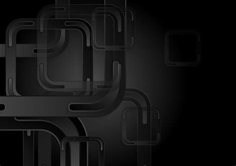 Premium Vector Balck Abstract Tech Geometric Background