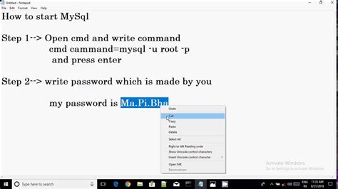 How To Start Mysql Youtube