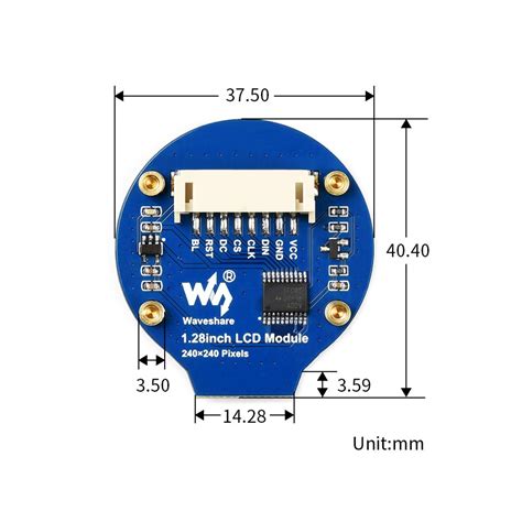 Waveshare 1 28 Inch Round IPS TFT LCD Display 240 240 Pixels SPI WS 19192