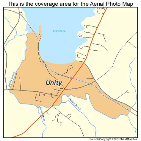 Aerial Photography Map Of Unity Me Maine