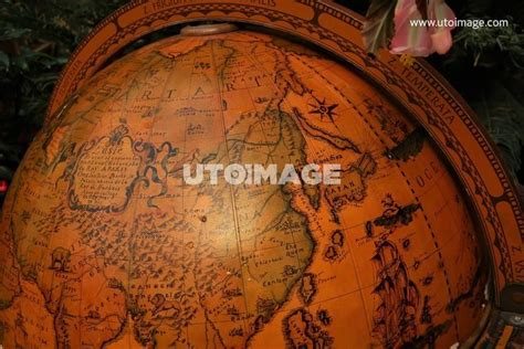빈티지 지구본 Yanggiri 사진 빈티지 오래된 지구본 지구 모양 지도 축척 방위 대륙 국가 오브젝트