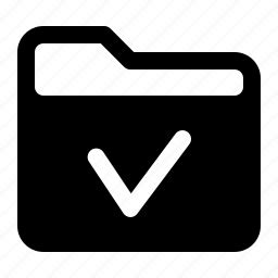 Check Data Document File Folder Page Tick Icon Download On Iconfinder