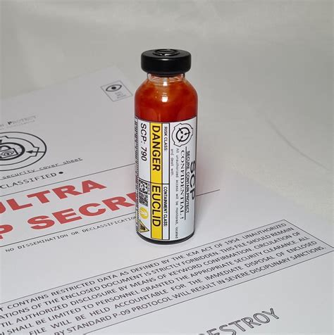 SCP Blood Object Class Euclid Etsy UK