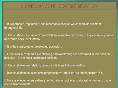 Centric Relation Pptx