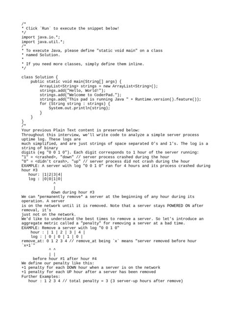 Server Log Question Pdf String Computer Science Software Development