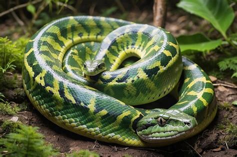 green python chondropython premium ai generated image