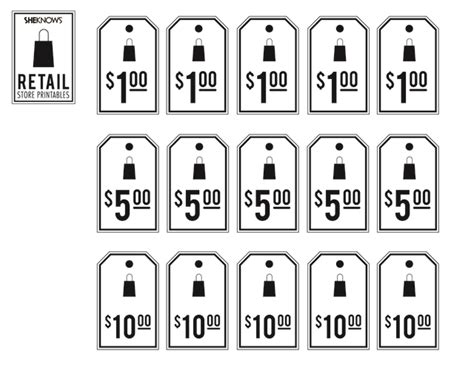 Blank Price Tags Printable Printables Templates Free