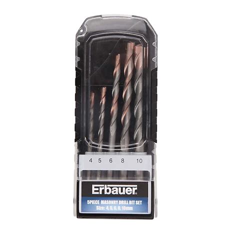 Erbauer 5 Piece Masonry Drill Bit Set Diy At Bandq