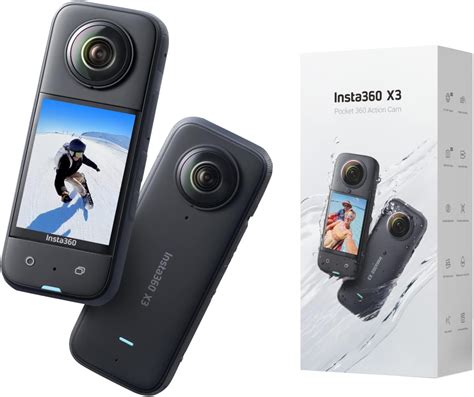 Amazon Com Insta360 X3 Waterproof 360 Action Camera 48MP Sensors 5 7K HDR Video 72MP