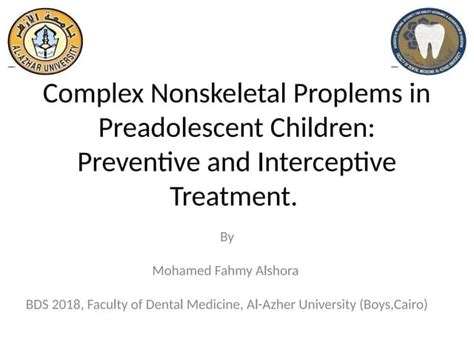 Complex Non Skeletal Proplemspptx Orthodontics Pptx