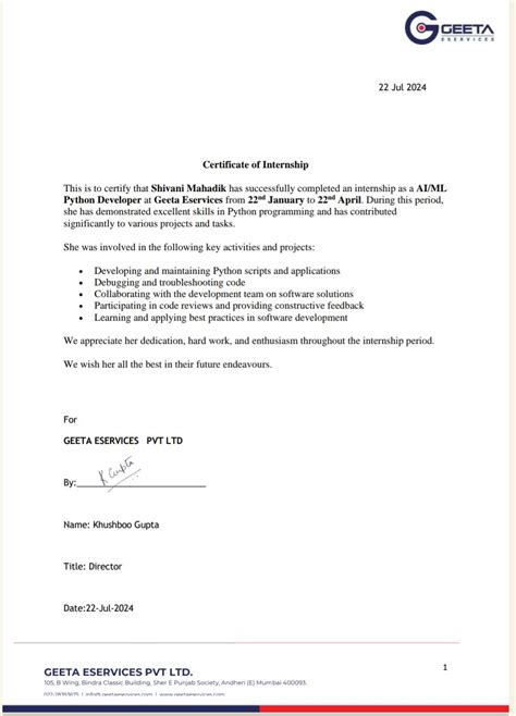 Internship Python Softwaredevelopment Aiml Career Coding Technology Programming