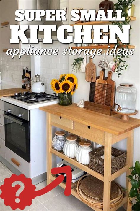 Tiny Kitchen Genius Storage Solutions Small Kitchen Appliance
