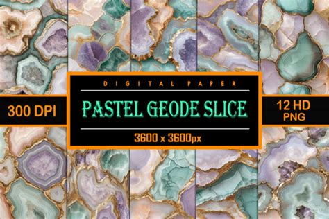 Pastel Geode Slice Pattern Graphic By Creativedesigner · Creative Fabrica