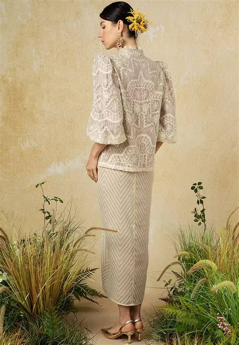 Buy Zalia Asmara Kurung Kedah Lace Set Online ZALORA Malaysia