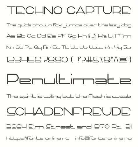 Techno Capture Font