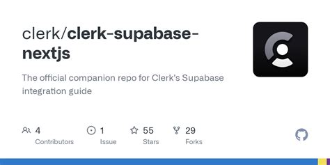 Github Clerkclerk Supabase Nextjs The Official Companion Repo For Clerks Supabase