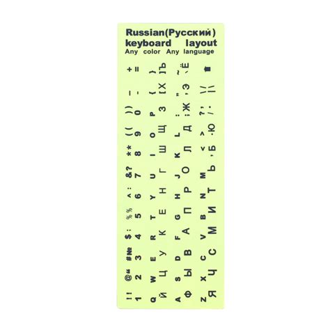 High Quality Pvc Universal Anti Wear And Dustproof Restore English Keyboard Letter Labels