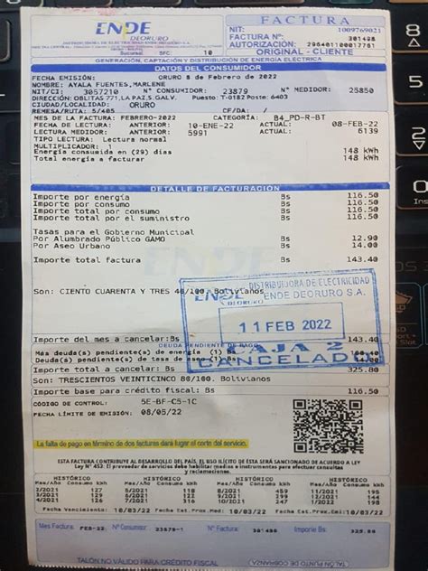 Factura Luz Pdf