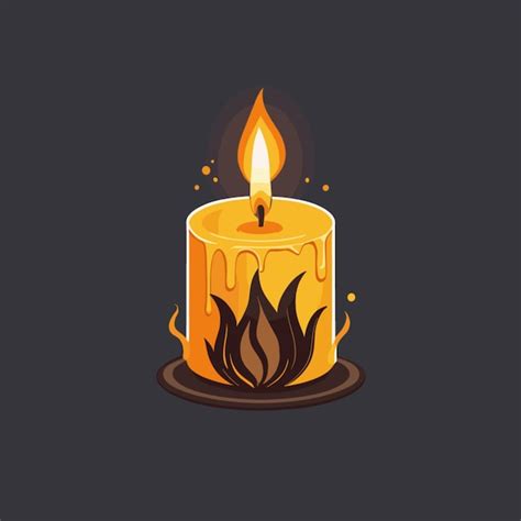 Premium Vector Candle Vector Sticker