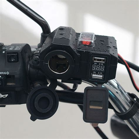 Motorsykkel Usb Lader 12v 24v Telefon Lader Stikko Grandado
