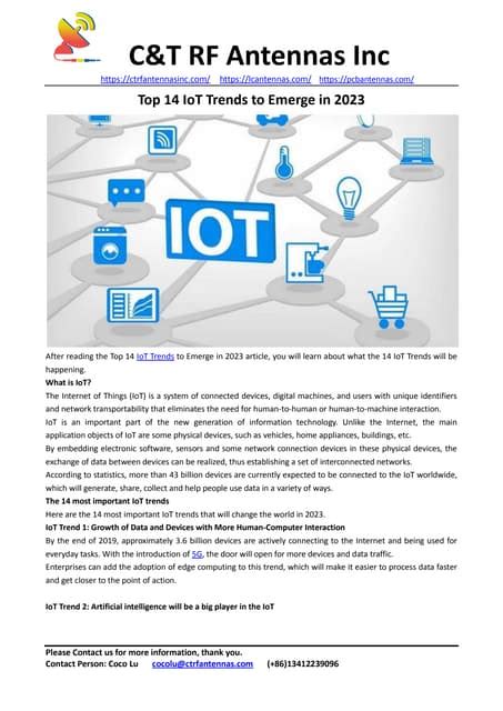 The Future Of Iot Pptx