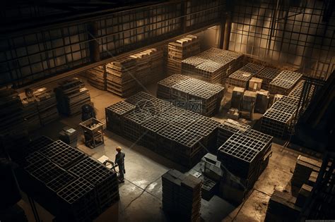3d原材料存储仓库场景图图片素材 正版创意图片600007918 摄图网