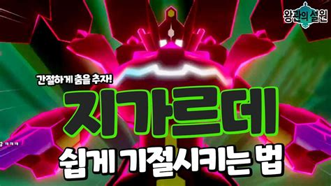 지가르데가 왕관의 설원 전설레이드 중에 제일 힘들다구요 포켓몬스터 소드 실드 Youtube