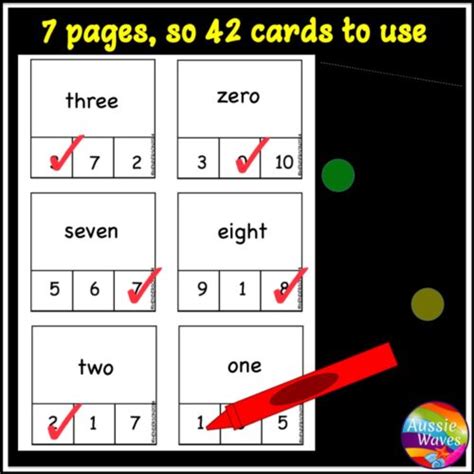 Counting Numbers 0 10 Number Words Australian Teachers Marketplace