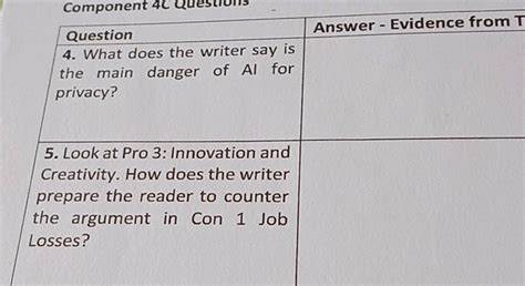 Question Answer Evidence From T 4 What Does StudyX