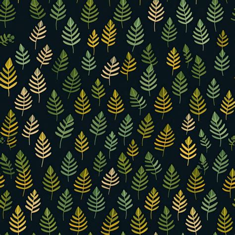 Premium Photo Patterns Created Using A Repeated Tree And Leaf Motif