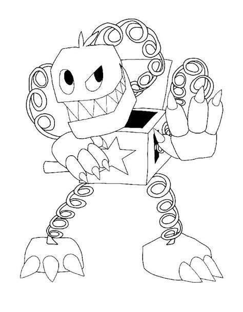 Boxy Boo Coloring Pages Free Printable Pdf
