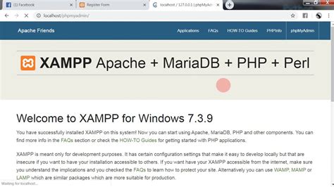 Connect Htmlphp Form To Local Database In Xampp Youtube