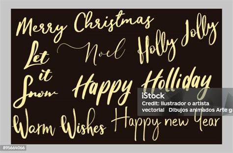 메리 크리스마스와 새 해 장식 비문 타이 포 그래피 설정합니다 휴일의 주요 기호입니다 벡터 기호 엠 블 럼 텍스트 디자인입니다