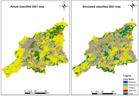 Difference Between Simulated And Actual 2021 Lulc Map Download