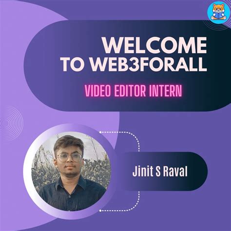 Thank You So Team Web3forall For Having Me In This Position I Will Do