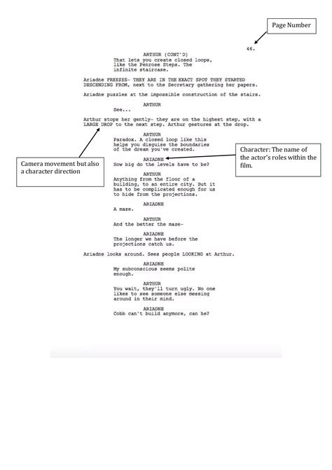 Inception Script Analysed DOCX