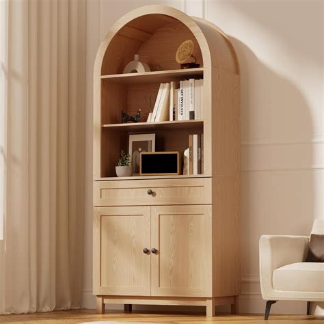 Arched Pantry Cabinet 71 Kitchen Pantry Cabinet With Smooth Gliding