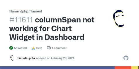 Columnspan Not Working For Chart Widget In Dashboard · Filamentphp Filament · Discussion 11611