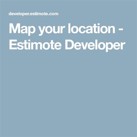 Map Your Location Estimote Developer Compass App Map Create A Map