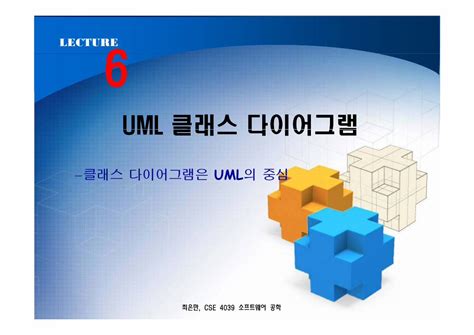 Pdf 06 Classdiagram 2010 Ppt [호환 모드] Kocw Document 2014