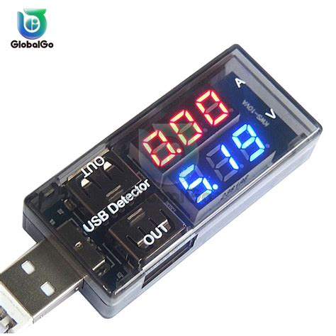 Usb Tester Dc Double Digital Voltmeter Amperimeter Grandado