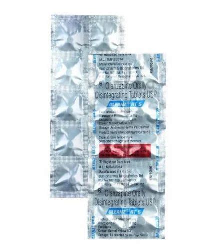 Oleanz Rt 5 Tablet At Rs 110 Stripe एंटीसाइकोटिक दवा In Nagpur Id 2854741524233