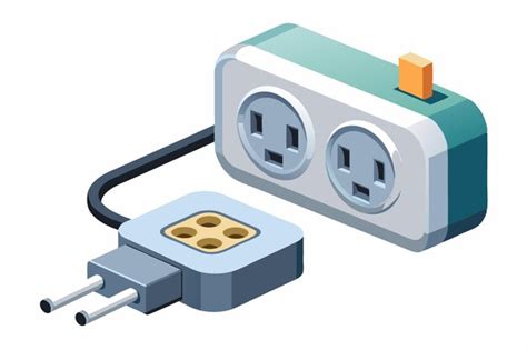 Electric Socket Vector Object Premium Ai Generated Image