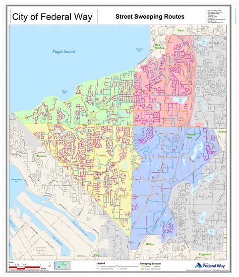 Map Of Federal Way Wa