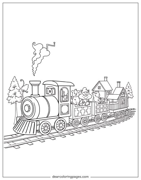 기차 색칠공부 10개의 무료 인쇄 가능한 생성 디자인