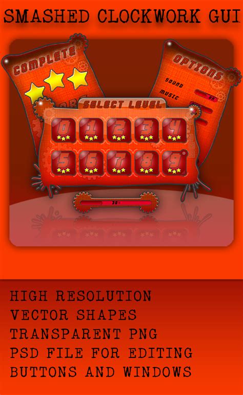 Smashed Clockwork Gui Pack Gamedev Market