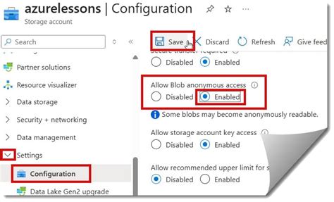 The Access Level Is Set To Private Because Anonymous Access Is Disabled