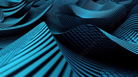 Geometric Blue Striped Design In 3d Render Background 3d Cube 3d Render 3d Paper Background